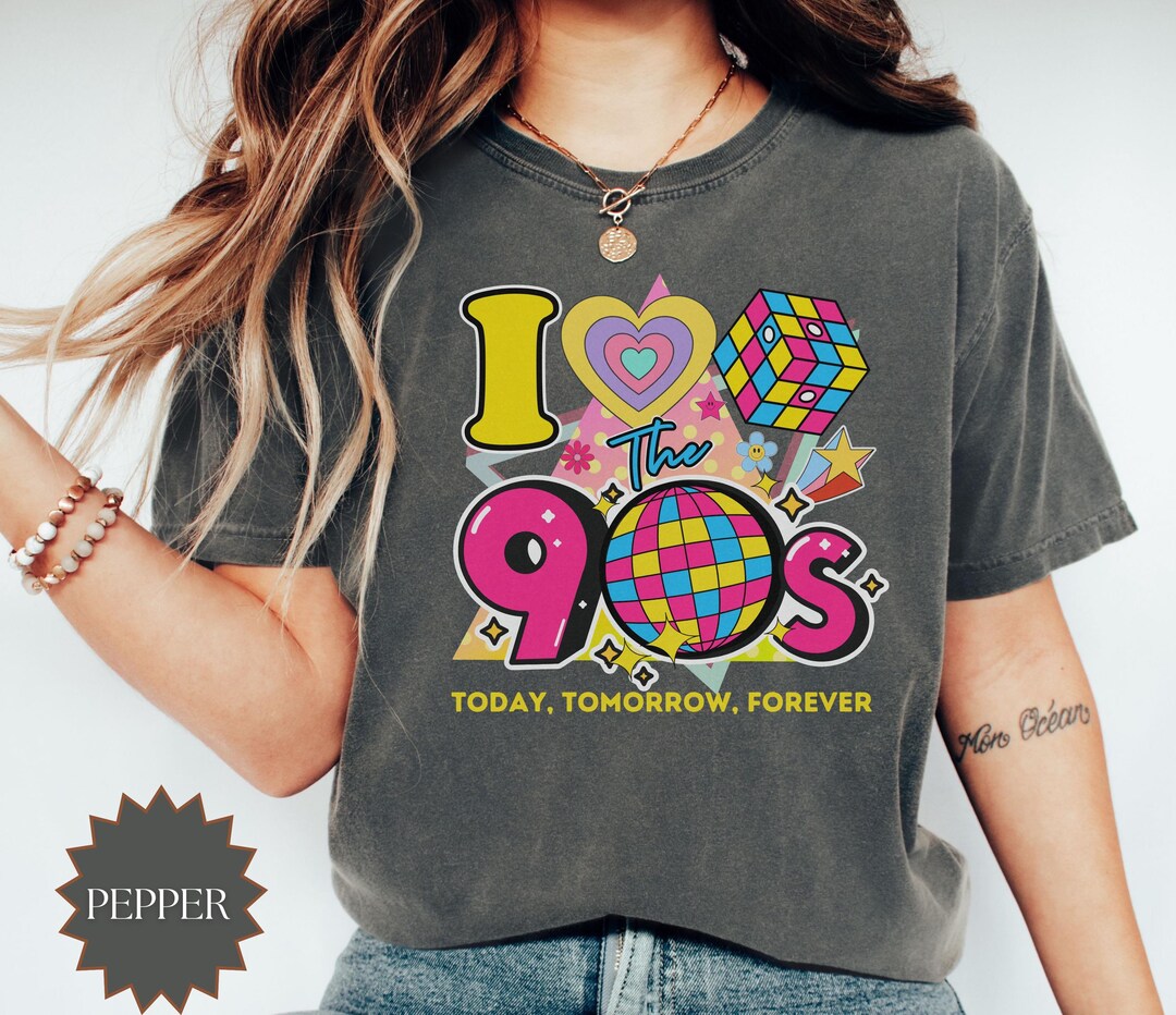 I Love the 90s T-shirts, Retro Throwback Shirt, 90s Party Outfit ...