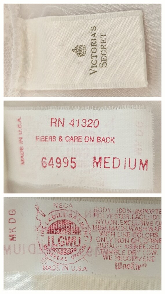 VICTORIA'S SECRET- 1970's Ivory Satin and Lace Teddy-… - Gem