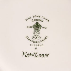 Crown Staffordshire Kowloon Pattern Jam Jelly Marmalade Pot Vintage ...