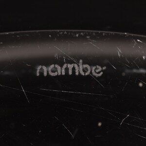 Nambe Large Abstract Crystal Bowl - Vintage Glass Collectible Home ...