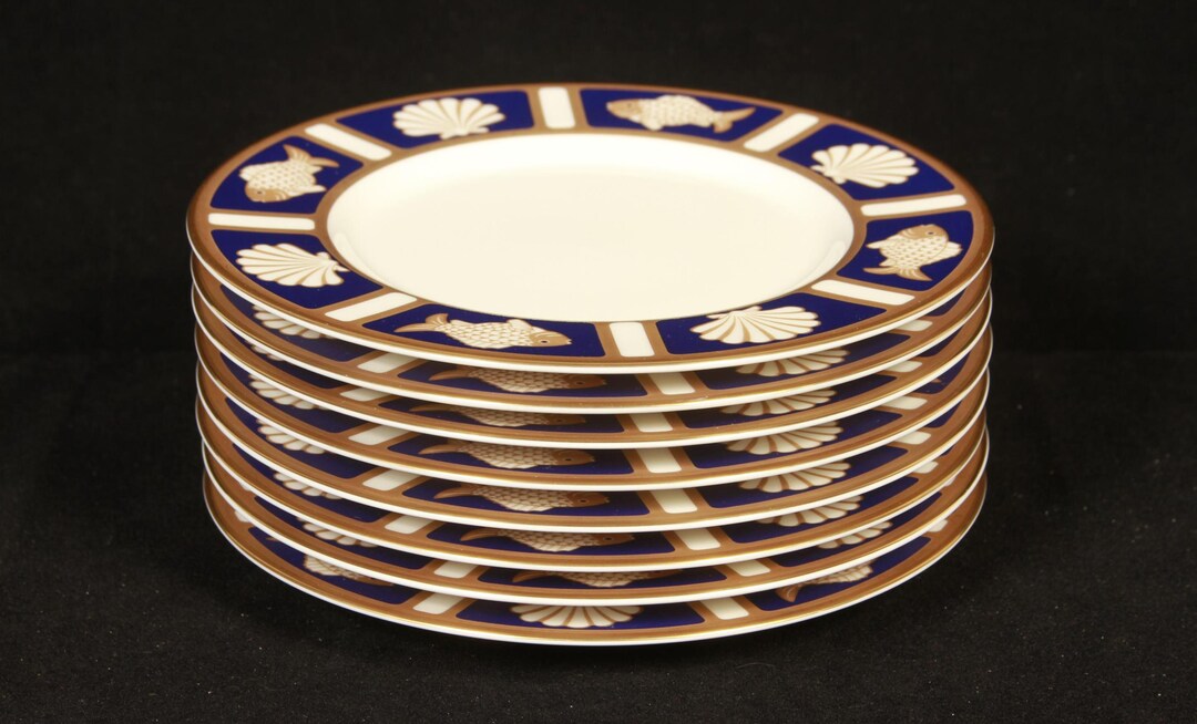Cathy Hardwick for Mikasa Fish and Shell Bread and Butter Plates - Set ...
