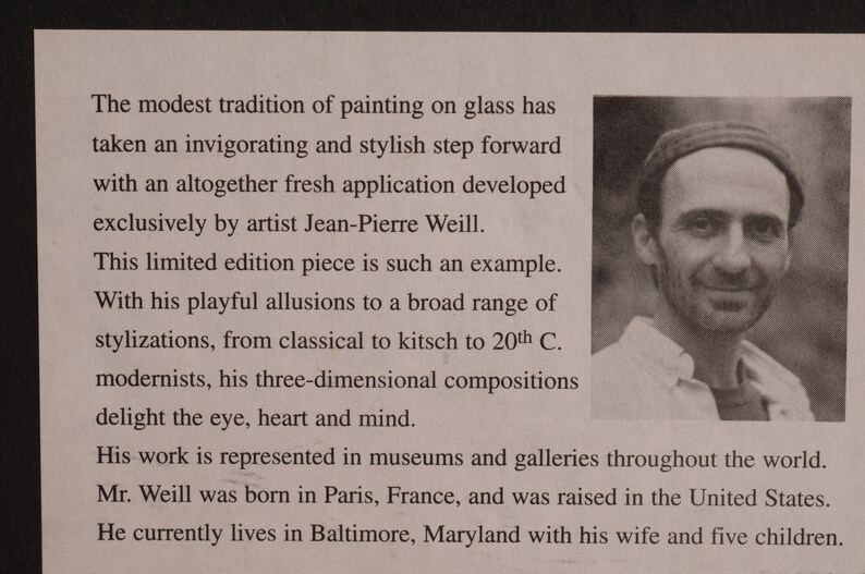 Jean Pierre Weill Limited Edition Framed Abstract 3D | Etsy