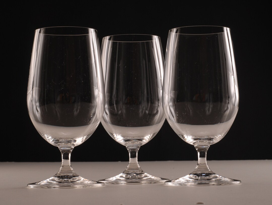 Riedel Stemmed Goblet Pilsner Glasses Set of 3 Vintage - Etsy