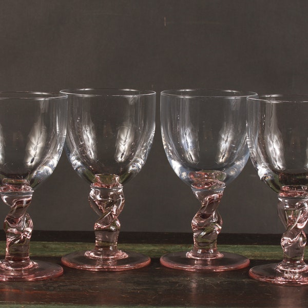 Crystal Swirl Glassware - Etsy