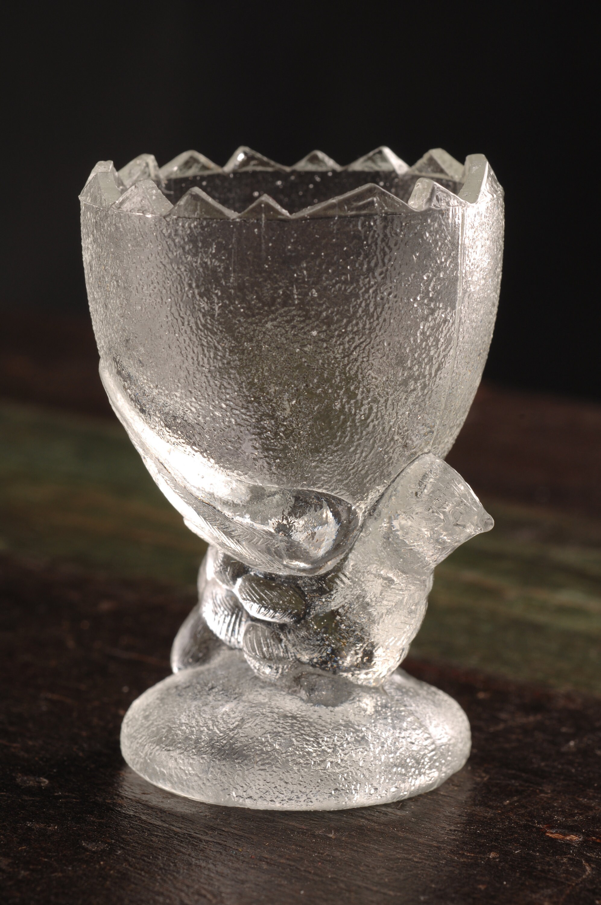 Pressed Glass Egg Cup Vintage Glass Collectible Dining | Etsy UK