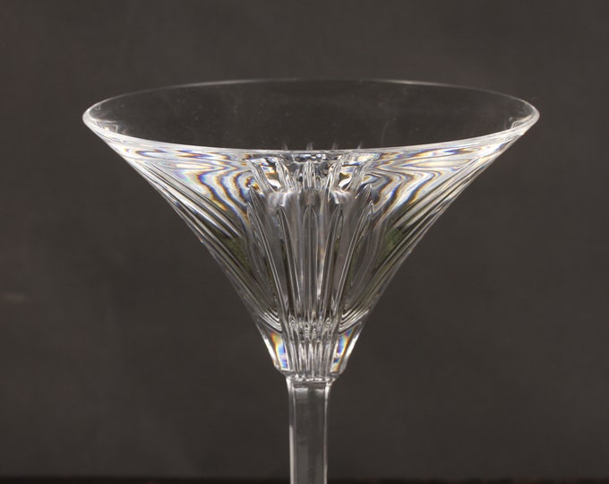 Waterford Crystal Clarion Pattern Martini Glass - Vintage Glass ...