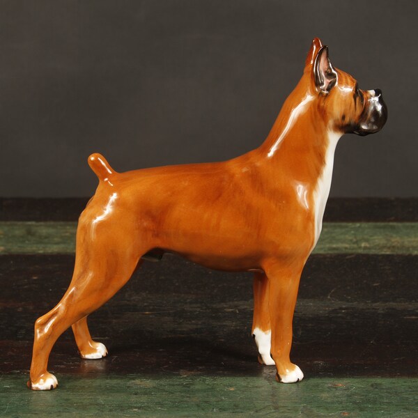 Boxer Dog Figurine - Etsy
