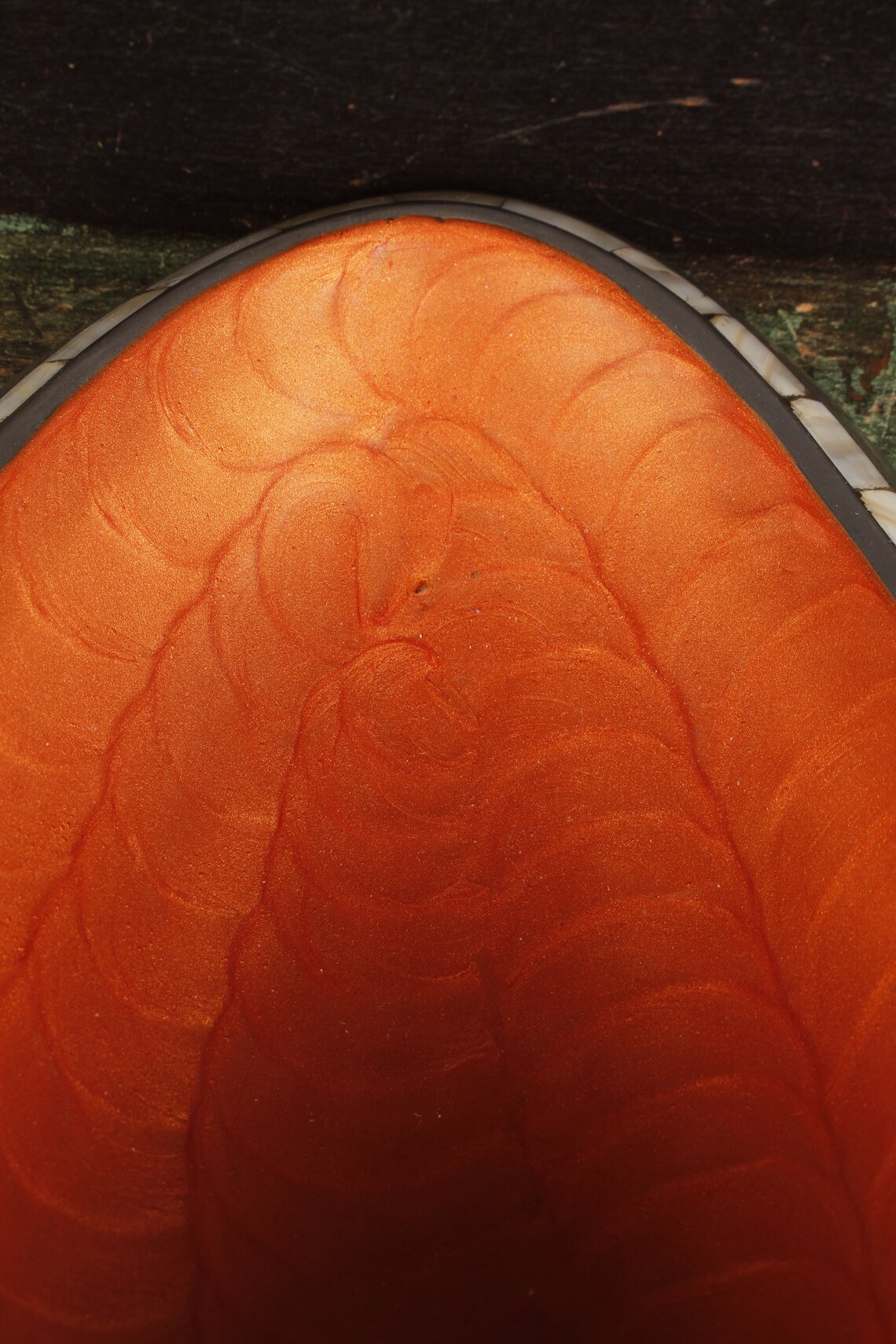 Julia Knight Oblong Aluminum Mother of Pearl Serving Bowl - Etsy