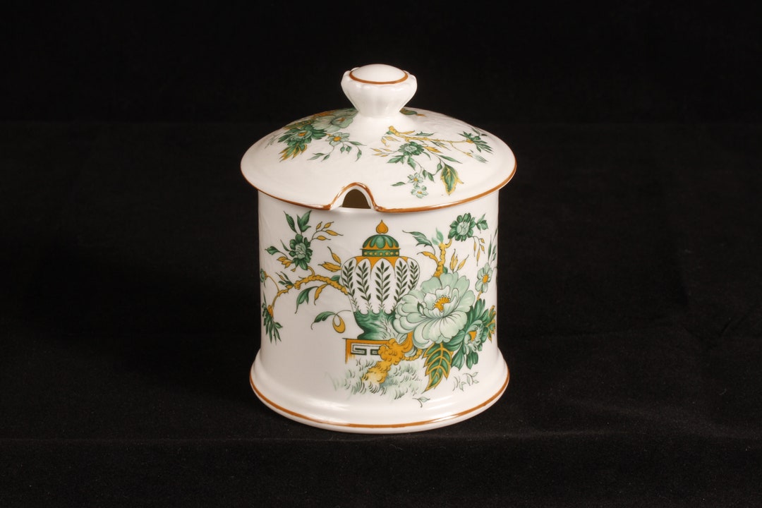 Crown Staffordshire Kowloon Pattern Jam Jelly Marmalade Pot Vintage ...