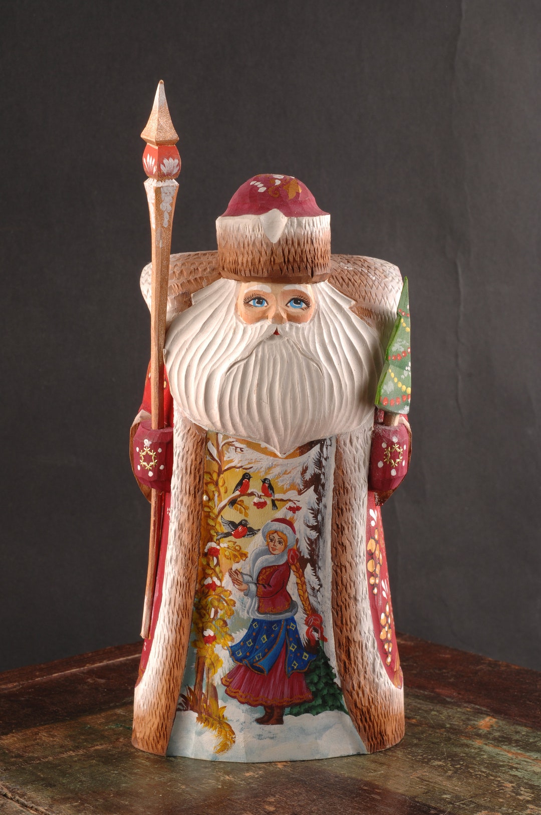 Russian Red Father Frost Santa Claus - Vintage Christmas Collectible ...