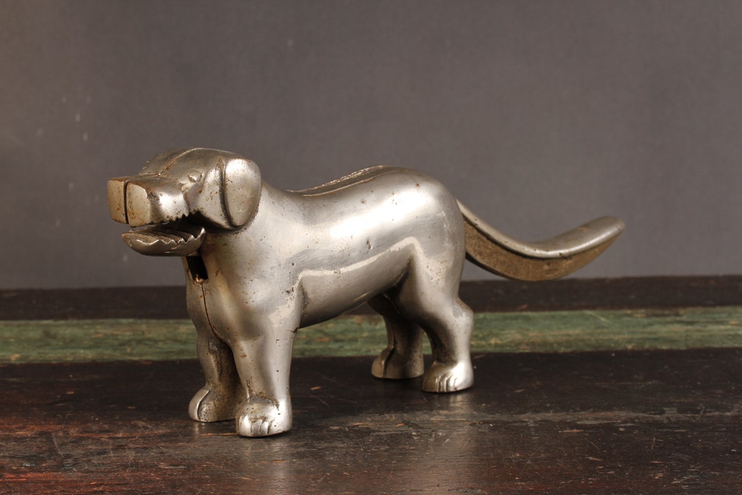 Cast Metal Dog Nutcracker Vintage Metal Collectible Kitchen Gadget ...