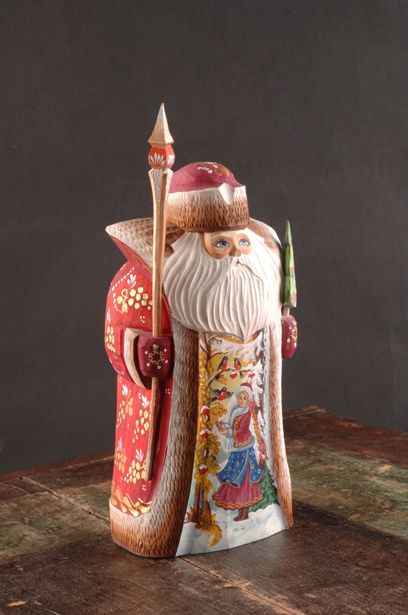 Russian Red Father Frost Santa Claus - Vintage Christmas Collectible ...
