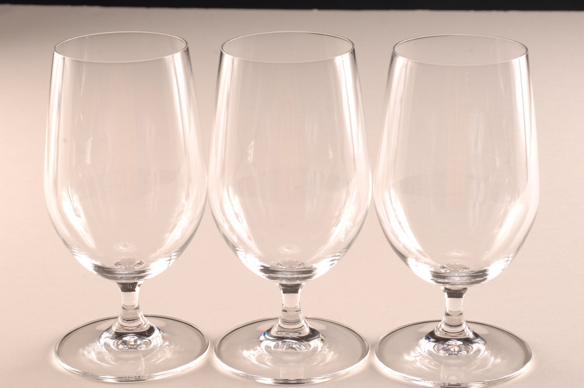 Riedel Stemmed Goblet Pilsner Glasses Set of 3 Vintage | Etsy