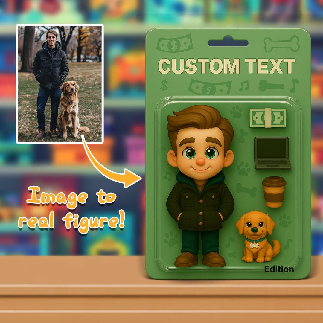 LGBTQ Couple Action Figure Portrait, Custom Digital Toy Box Download ...