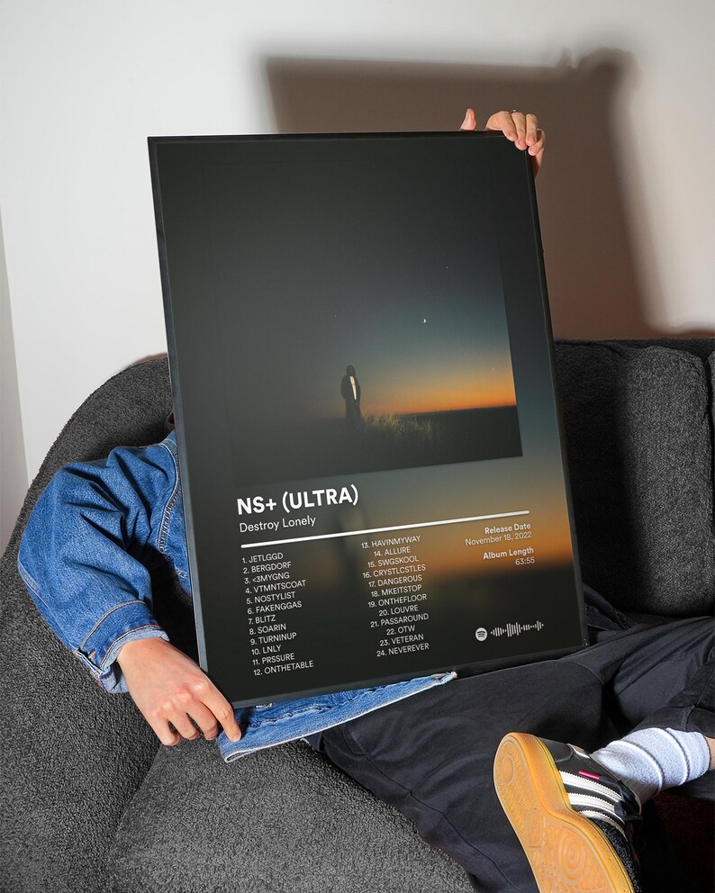 Destroy Lonely Poster 3 Pack - Minimal Digital Art Prints - Album Cover ...