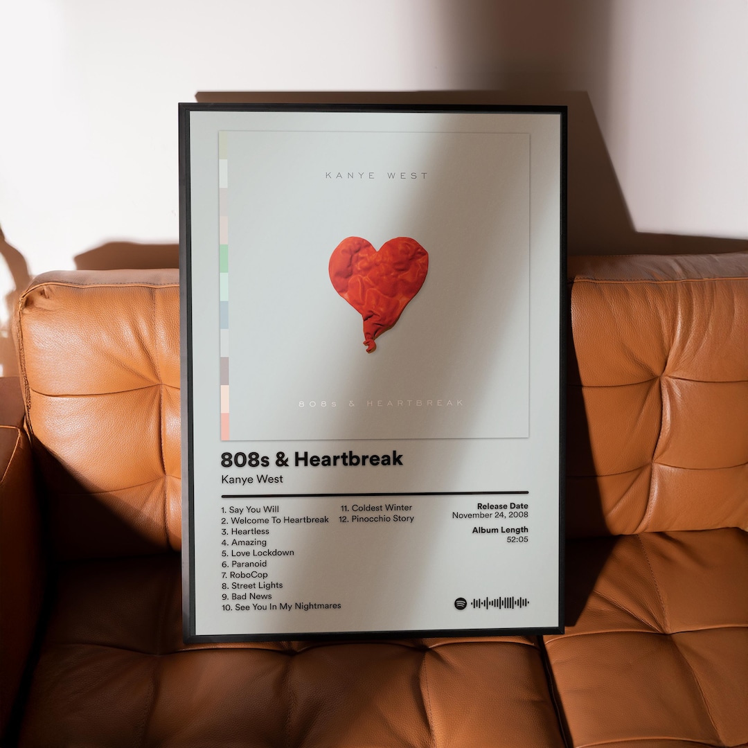 Kanye West 808s & Heartbreak Poster – FREE US and EU Shipping – Album ...