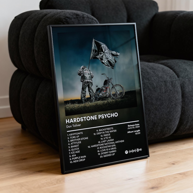 Don Toliver "hardstone Psycho" Album Poster - Album Cover Wall Decor ...