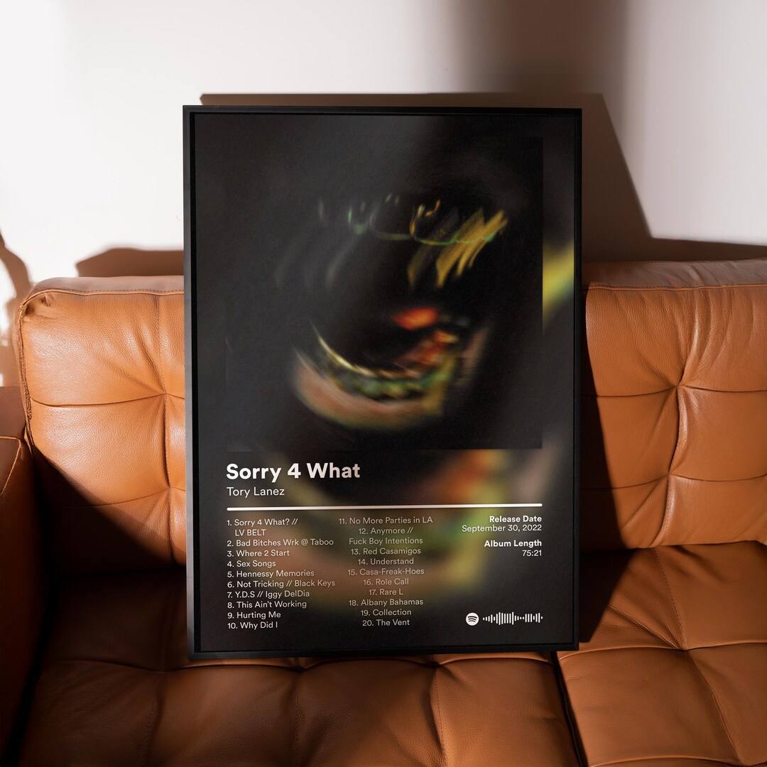 Tory Lanez Sorry 4 What Poster – FREE US and EU Shipping – Album Cover ...