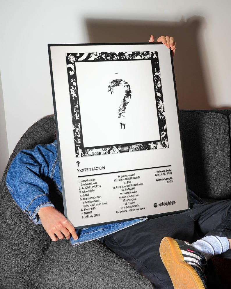 XXXTENTACION Poster 4 Pack - Minimal Digital Art Prints - Album Cover ...