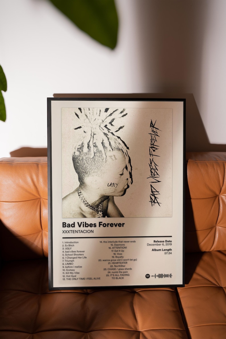 XXXTENTACION Poster 4 Pack - Minimal Digital Art Prints - Album Cover ...