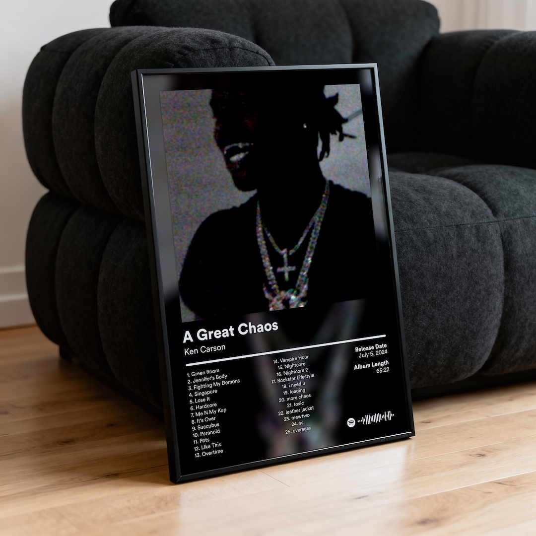 Ken Carson "a Great Chaos" Album Poster - Album Cover Wall Decor ...