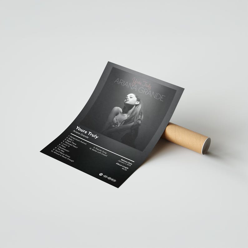 Ariana Grande Yours Truly Poster – FREE US and EU Shipping – Album ...