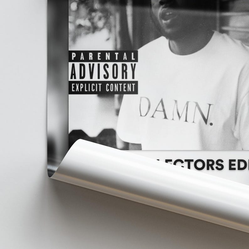Kendrick Lamar DAMN. COLLECTORS EDITION. Poster – Free Shipping – Album ...