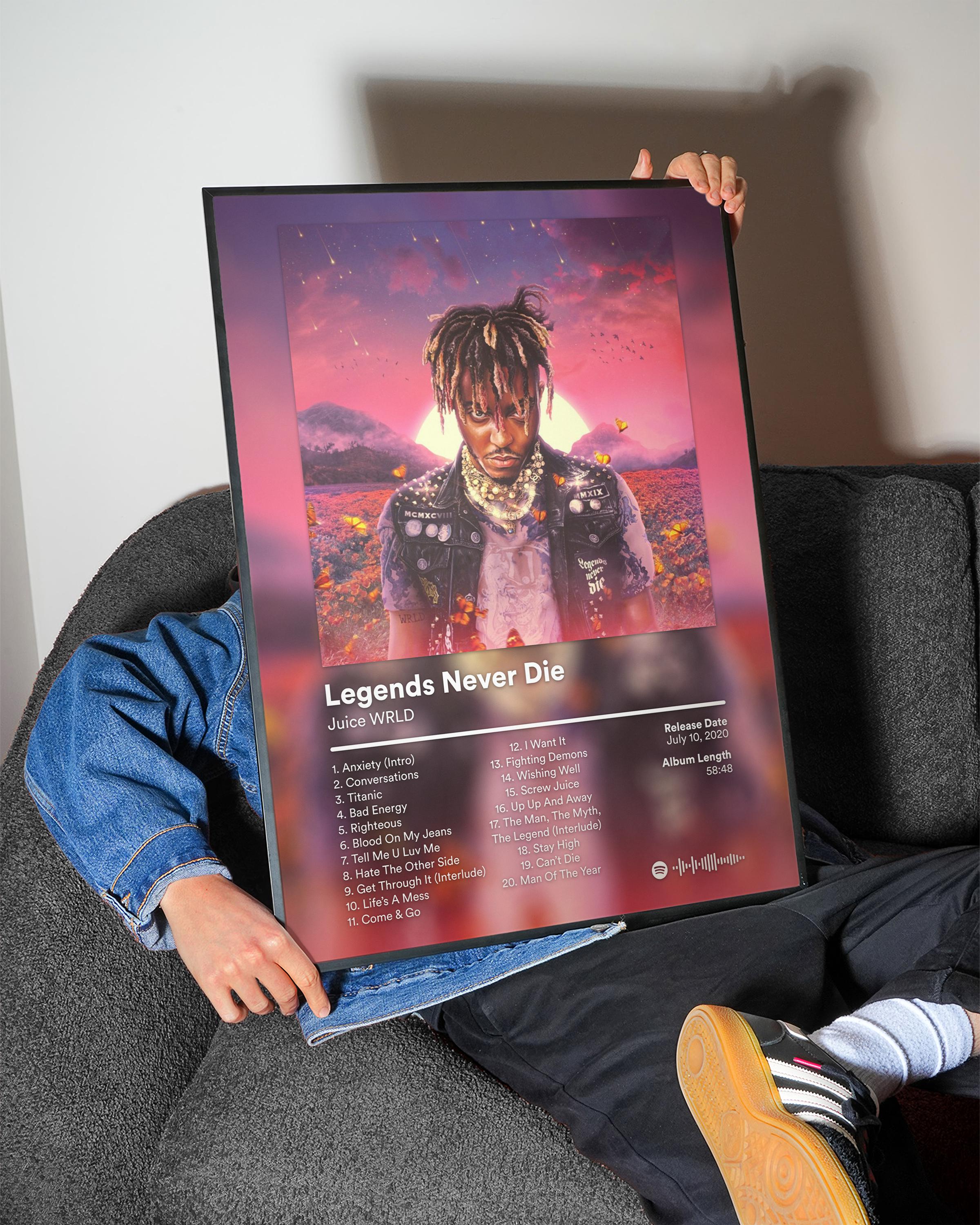 Juice WRLD Poster 3 Pack - Minimal Digital Art Prints - Album Cover ...