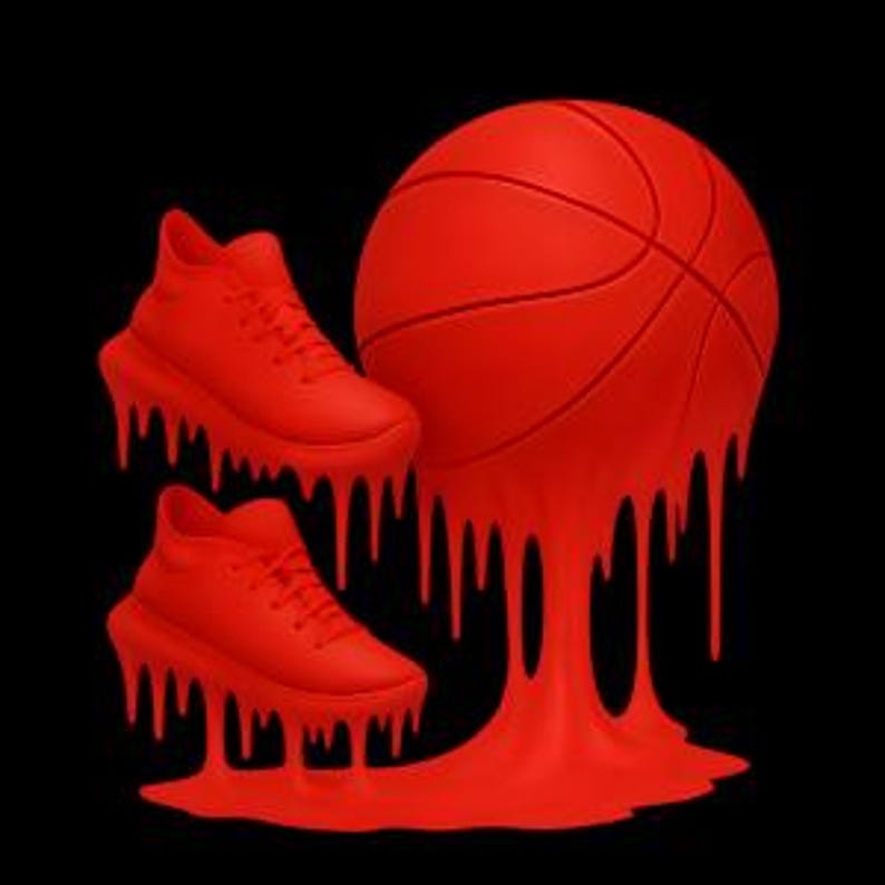 Basketball PNG Bundle Color Splash Dripping Ball Sneakers Clipart ...