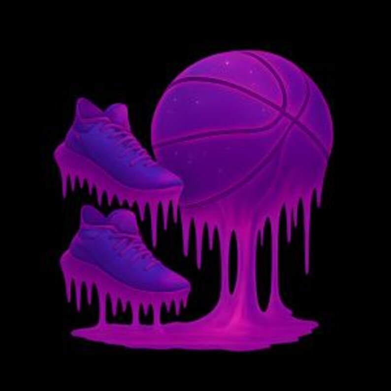 Basketball PNG Bundle Color Splash Dripping Ball Sneakers Clipart ...