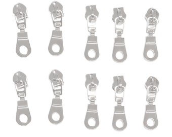 Size 3 Gray Zipper by the Yard With Rainbow Coil 5 Yards & 15 Regular ...