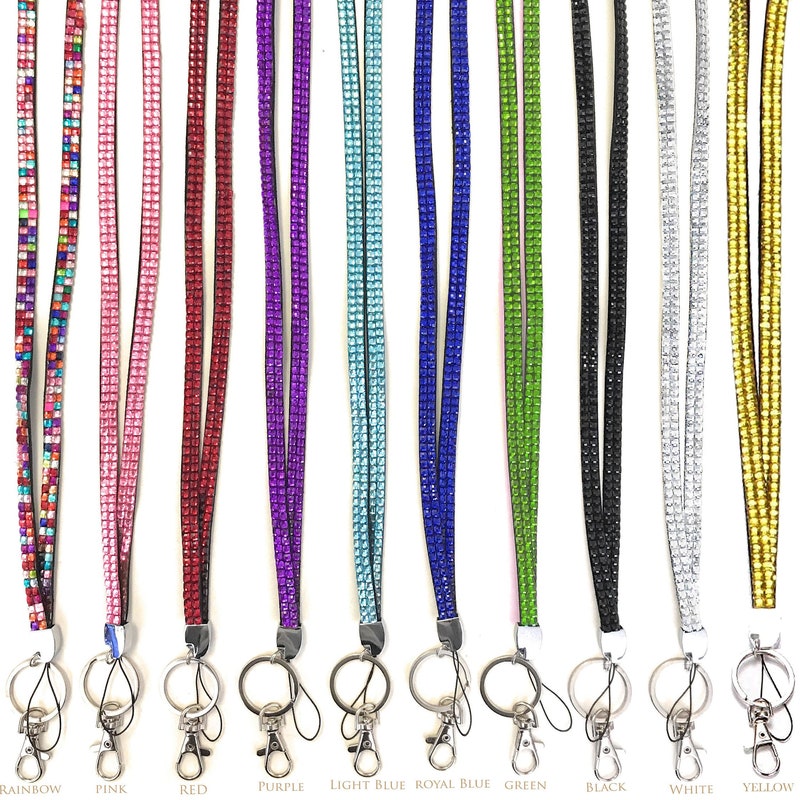 Black Fancy Lanyard - Etsy