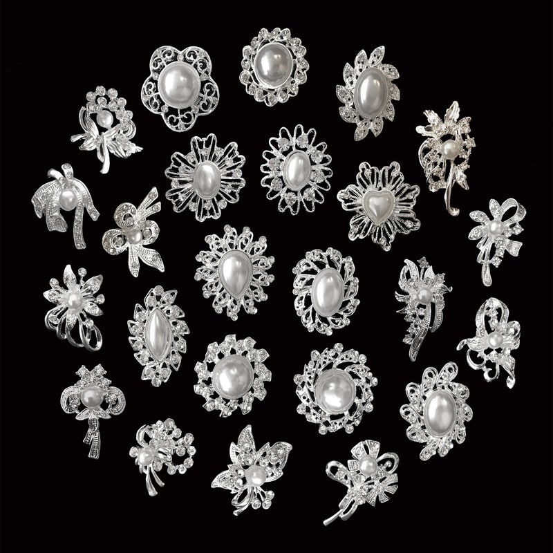 Small Silver Brooch - Etsy