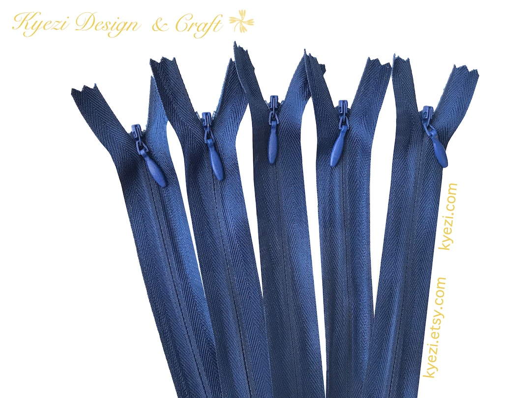 20 30 50 Pcs 18 Inch Navy Invisible Zippers - Etsy