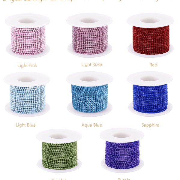 Rhinestone Chain - Etsy