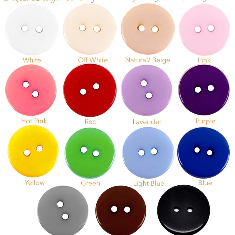 Colorful Buttons - Etsy