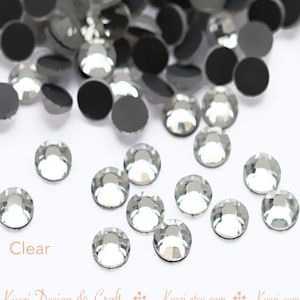 1440 Pcs Ss10/3mm Stick on Crystal Rhinestone Iron on Hotfix Hot Fix ...