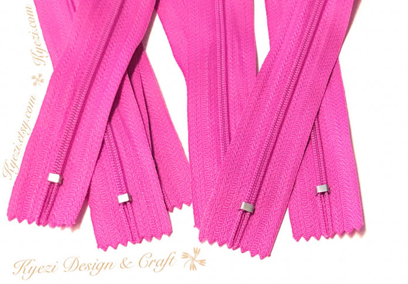 5 10 15 Pcs 8 Inch Nylon Coil Zippers - Pink Blue Brown Burgundy Grey ...