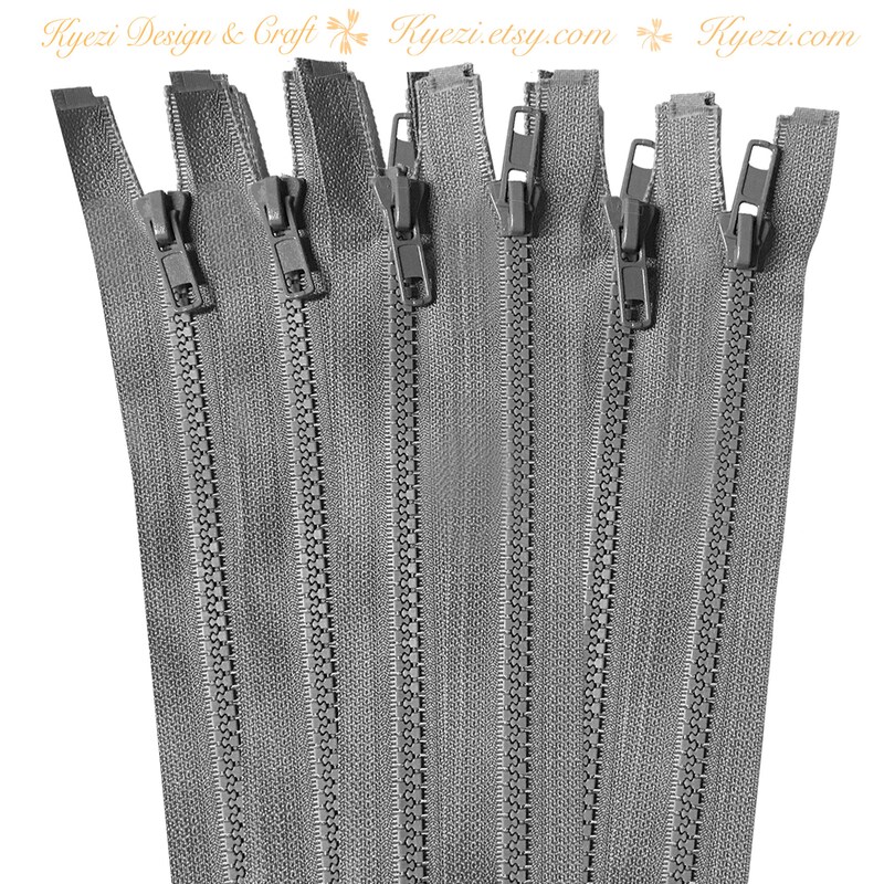 26 Inch Grey Zipper - Etsy
