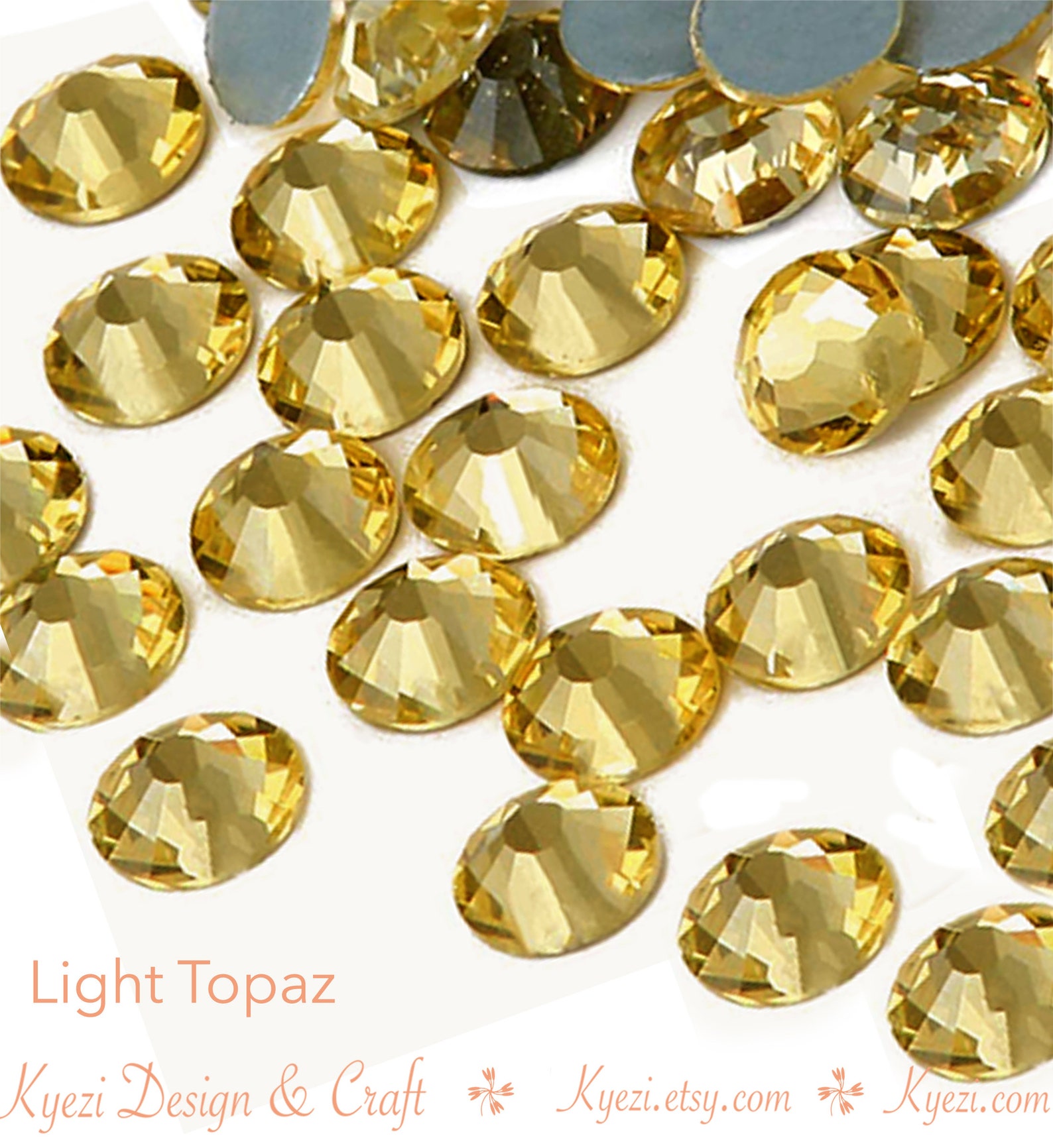1440 Pcs Ss6/2mm Stick on Crystal Rhinestone Iron on Hotfix Hot Fix ...