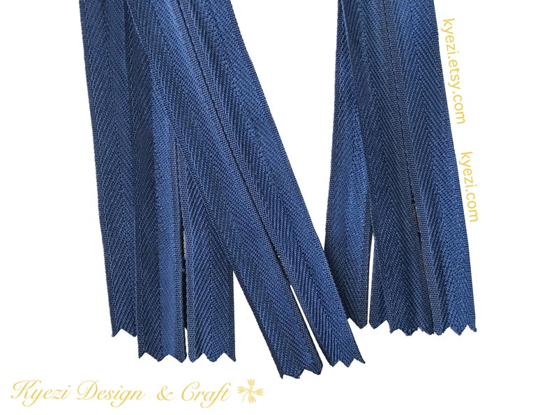 5 10 15 Pcs 18 Inch Navy Invisible Zippers - Etsy