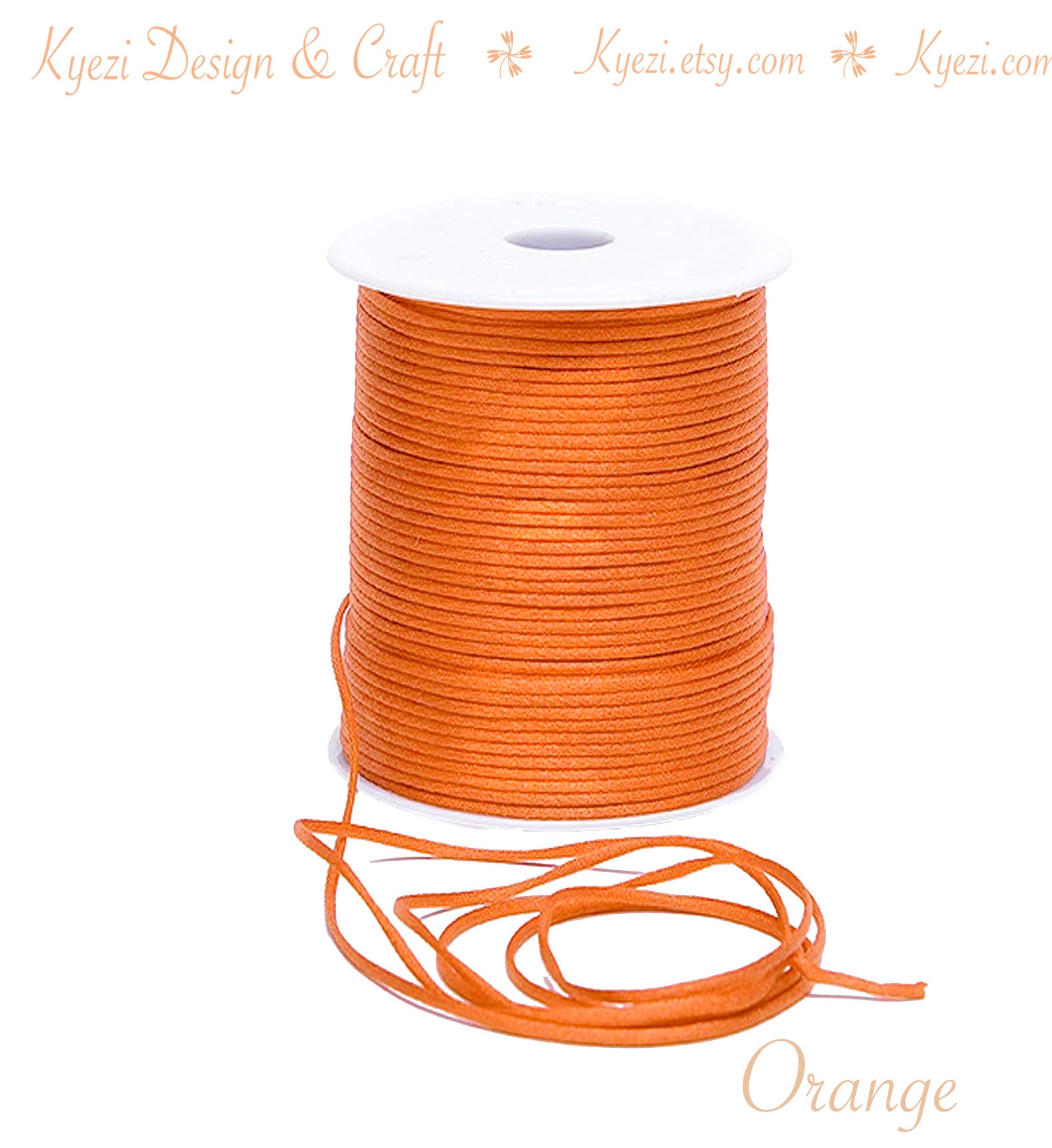1mm Nylon SATIN Cord Rattail DIY Silk Chinese Knot Shamballa Rattail ...