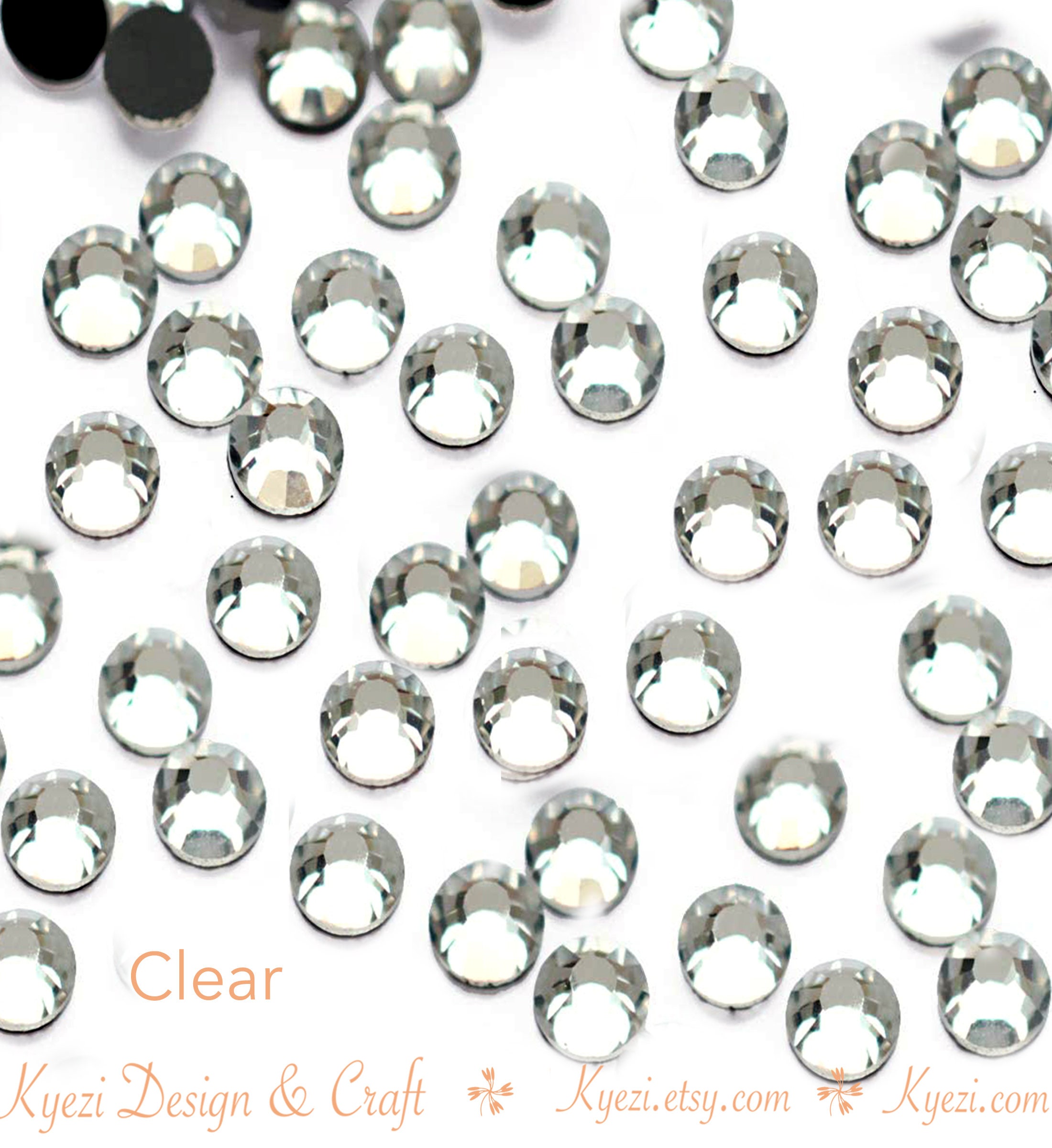 1440 Pcs Ss20/5mm Stick on Crystal Rhinestone Iron on Hotfix Hot Fix ...
