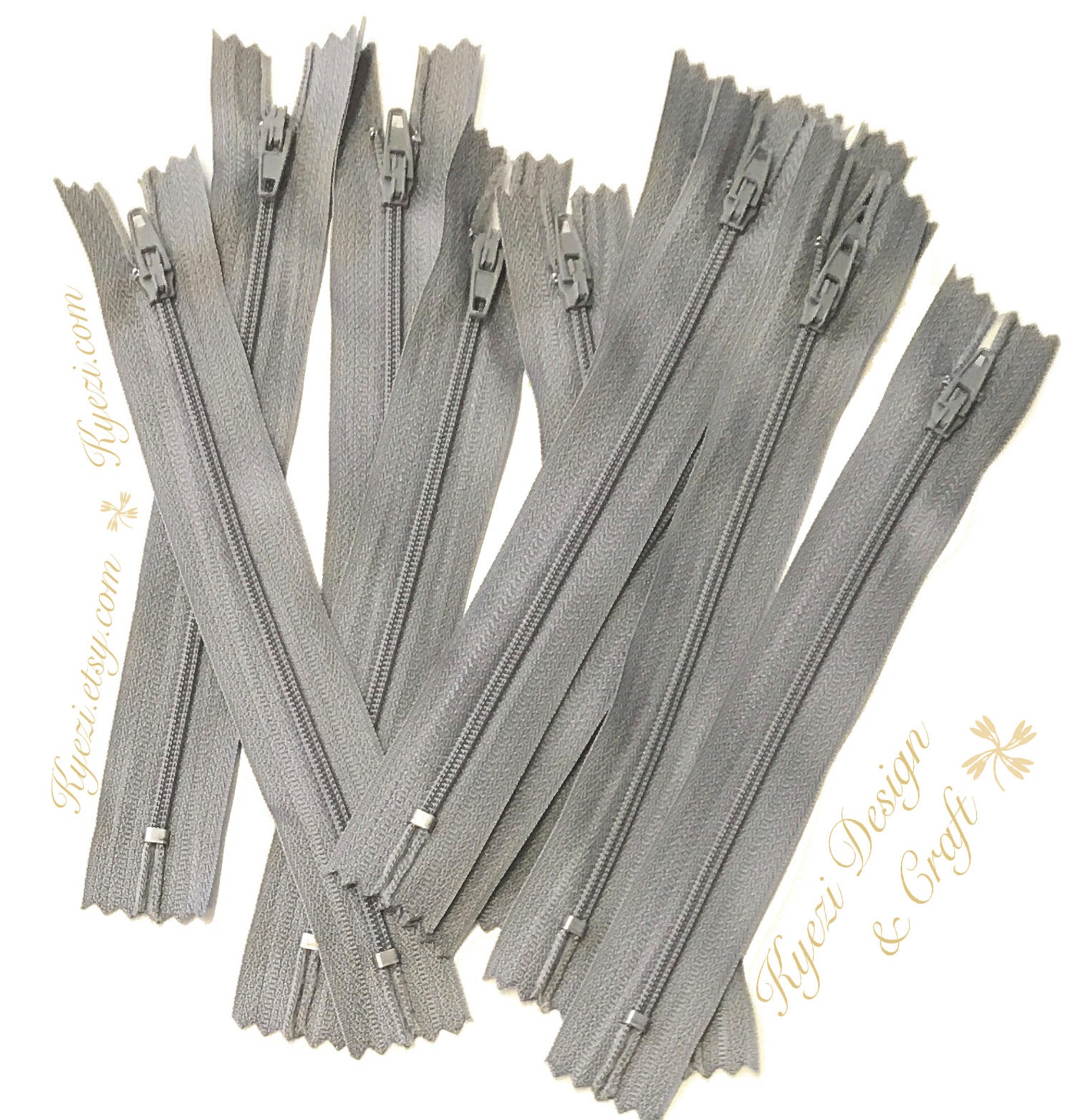 5 10 15 Pcs 8 Inch Nylon Coil Zippers Pink Blue Brown | Etsy