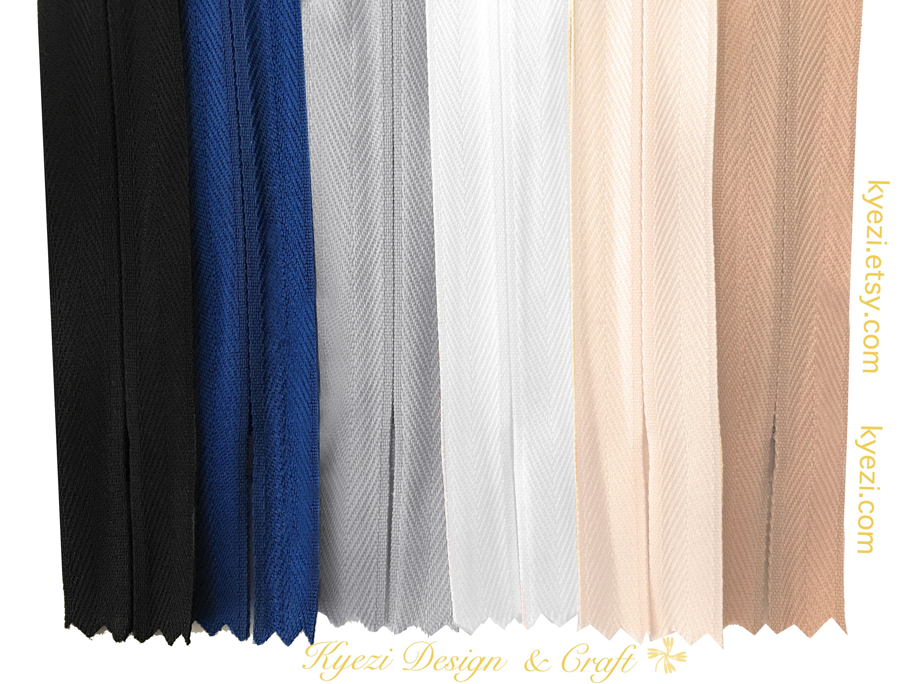 20 30 50 Pcs 16 Inch Natural Beige Invisible Zippers - Etsy