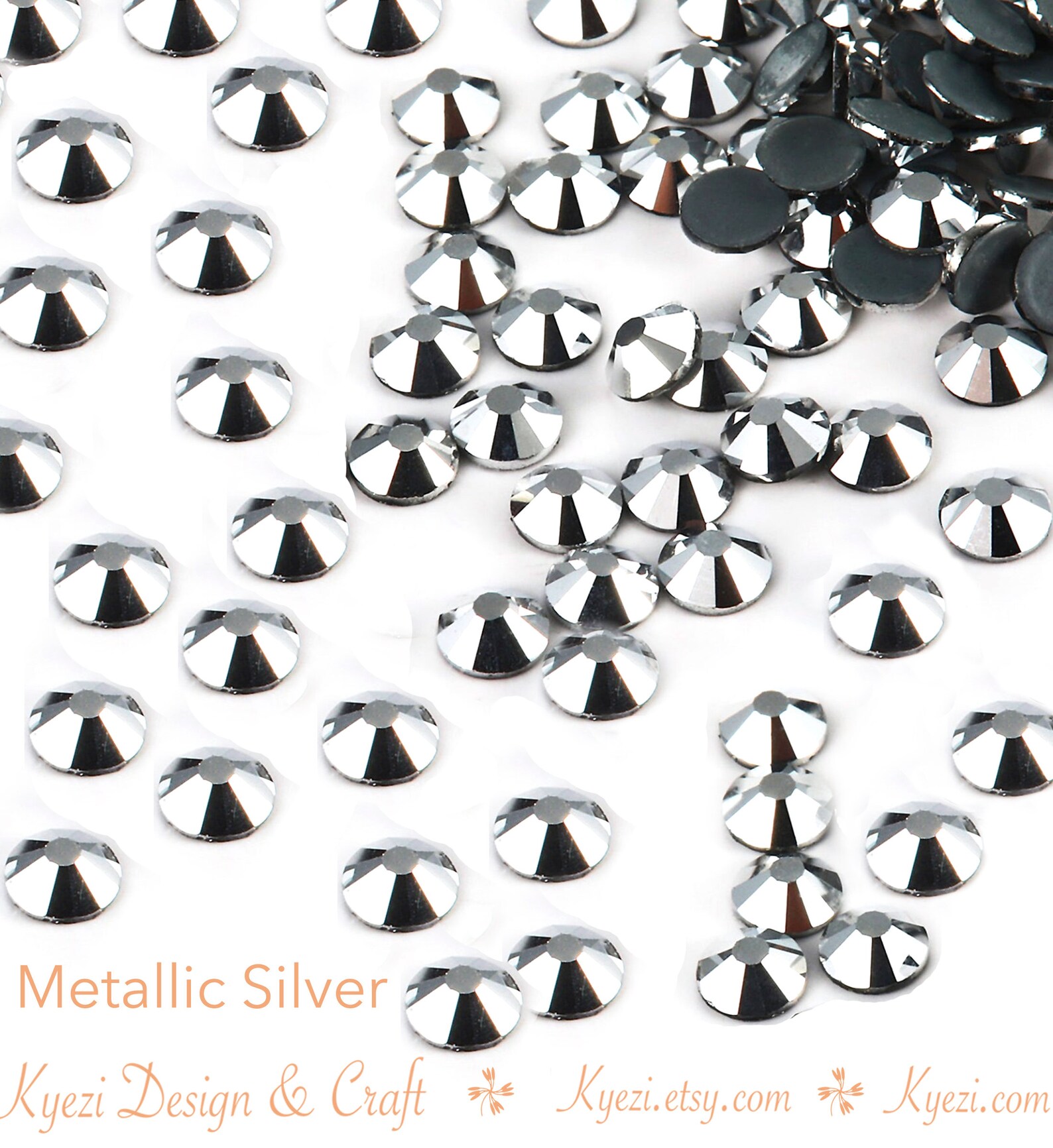 1440 Pcs Ss16/4mm Stick on Crystal Rhinestone Iron on Hotfix Hot Fix ...