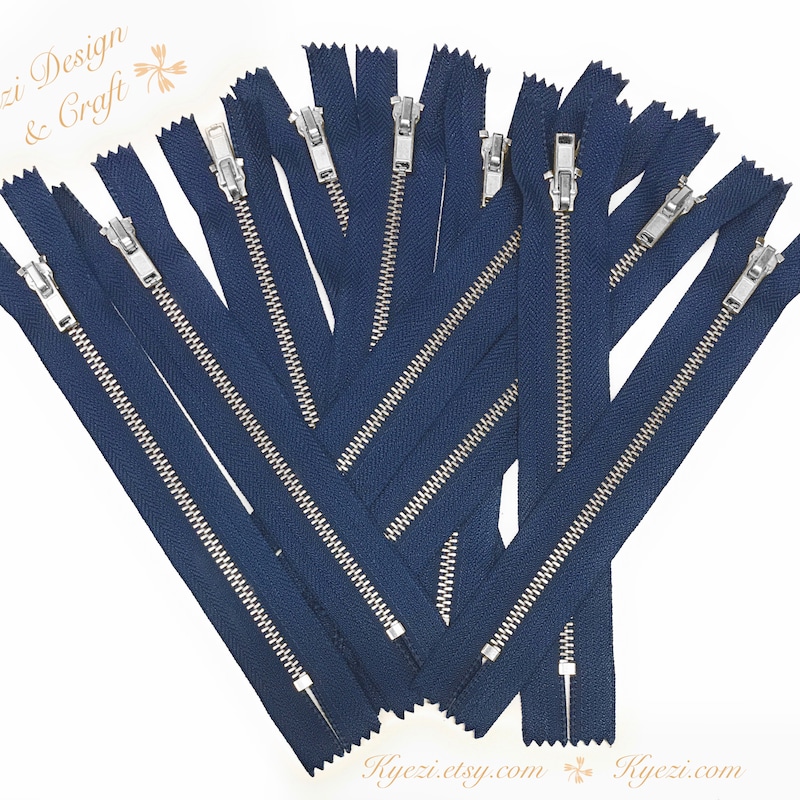 Metallic Teeth Zippers - Etsy