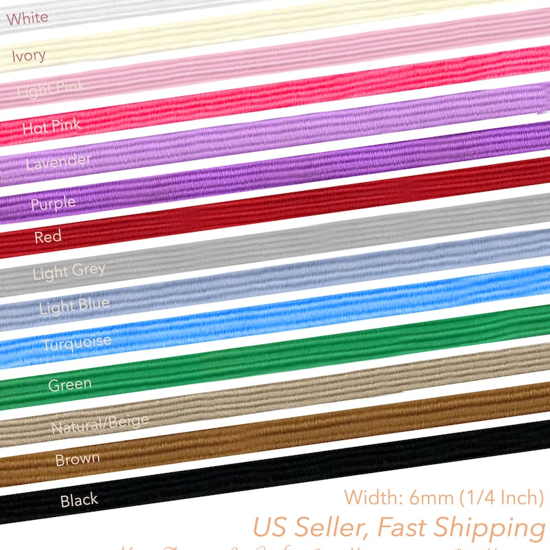 Colored Elastic 1 Inch - Etsy