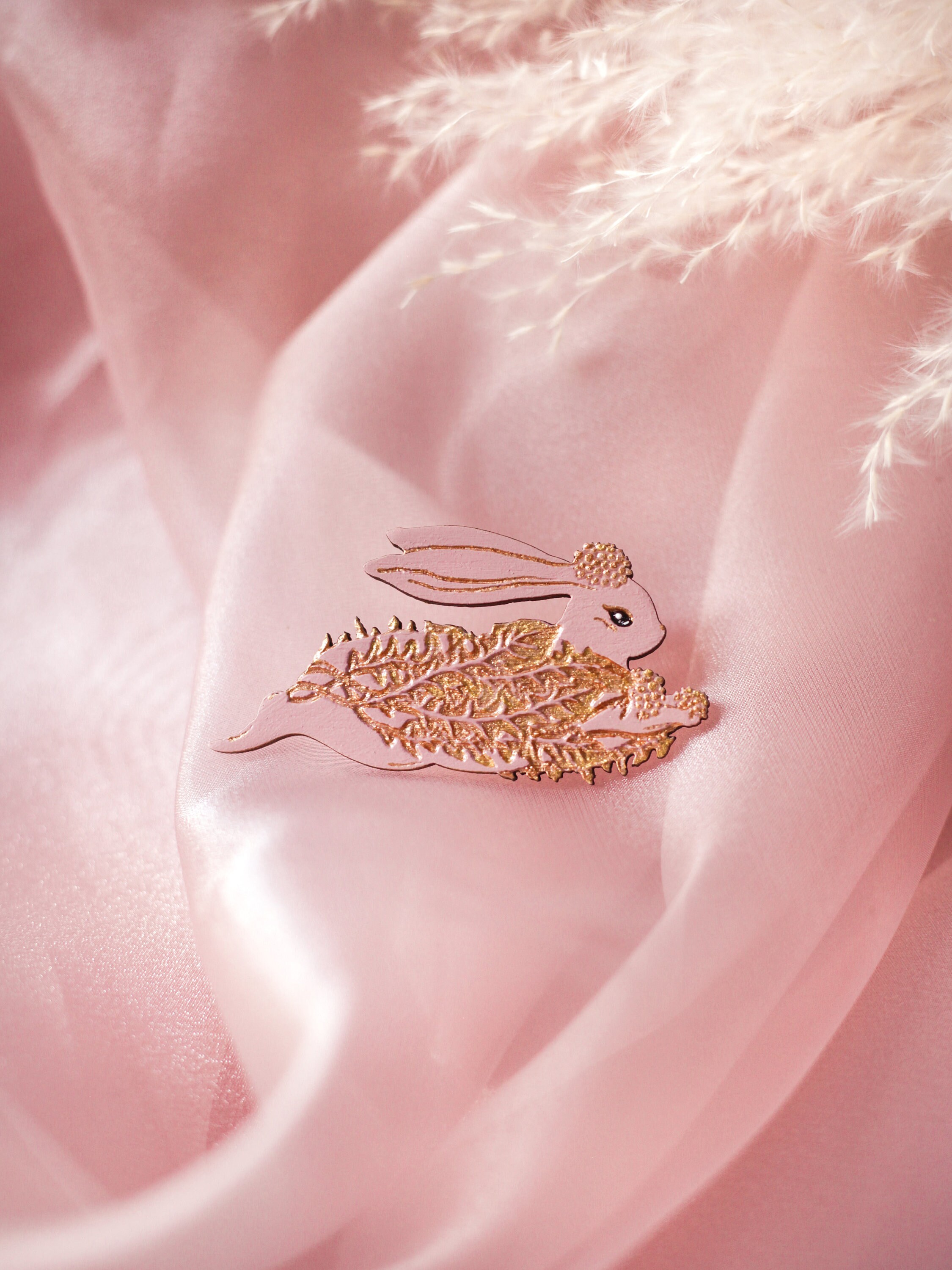 Rabbit Brooch Catch a Cloud and Pin it down Handmade | Etsy