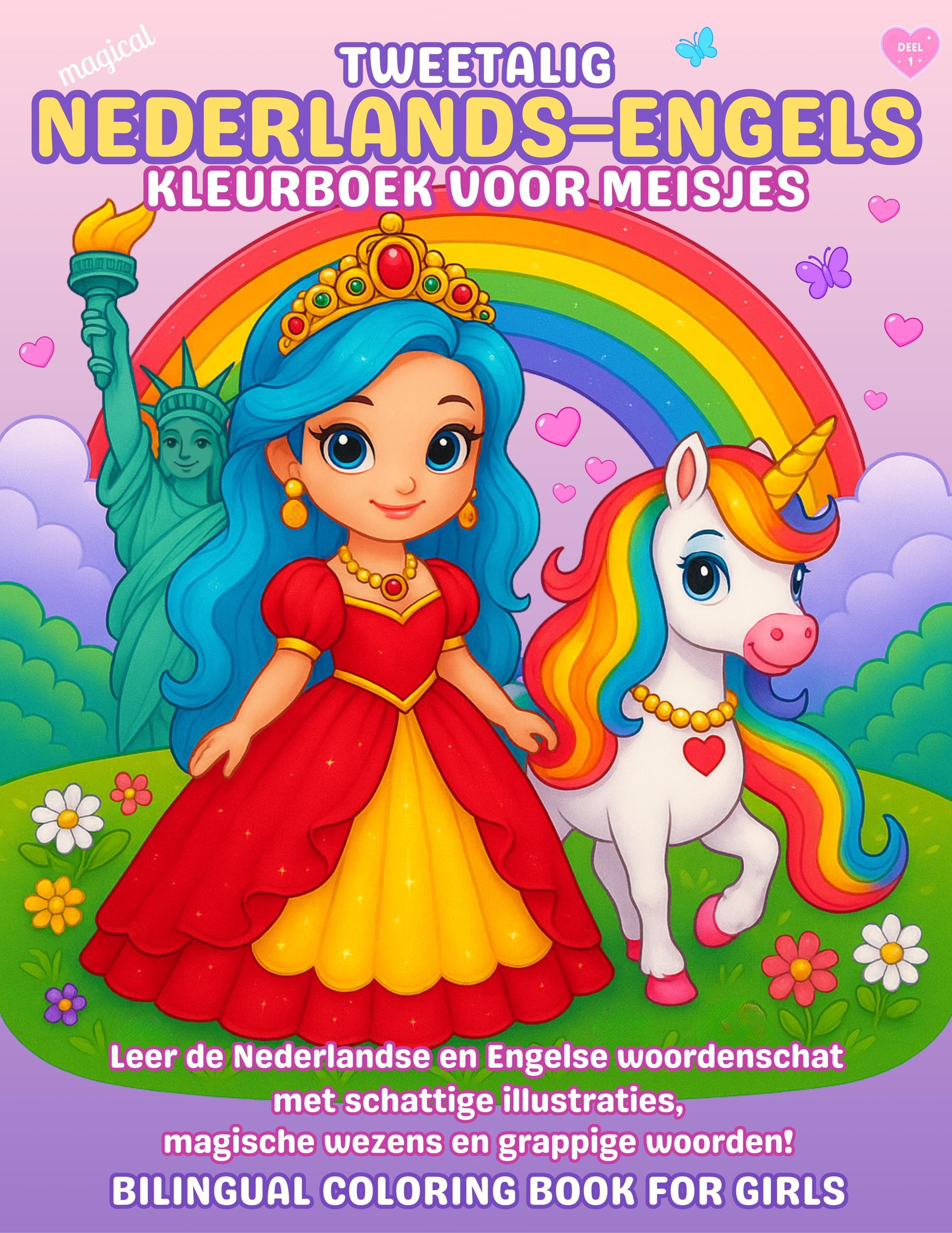 Dutch–english Coloring Book | Printable English Vocab for Kids ...